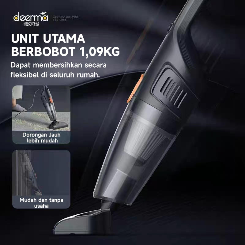 Jual Deerma DX115 PRO/DX115C 15kPa Portable Handheld 2in1 Silent Vacuum ...