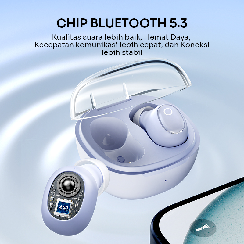 Jual ROBOT TWS Wireless Earphone Airbuds Flybuds T22 Bluetooth 5.3 True ...