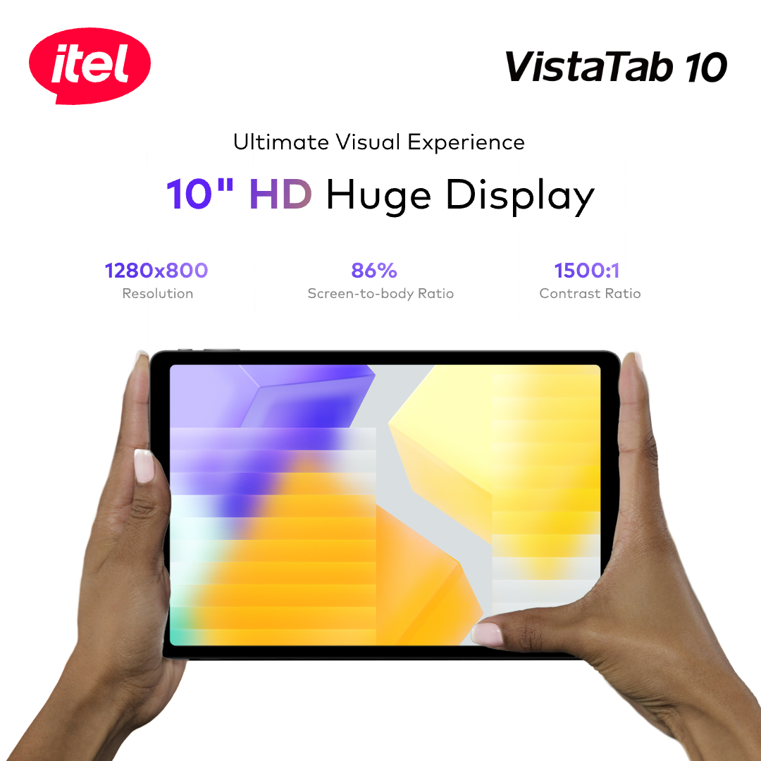Jual itel VistaTab 10 Tablet- 4GB+128GB - 10.1" HD+ IPS Display Screen ...