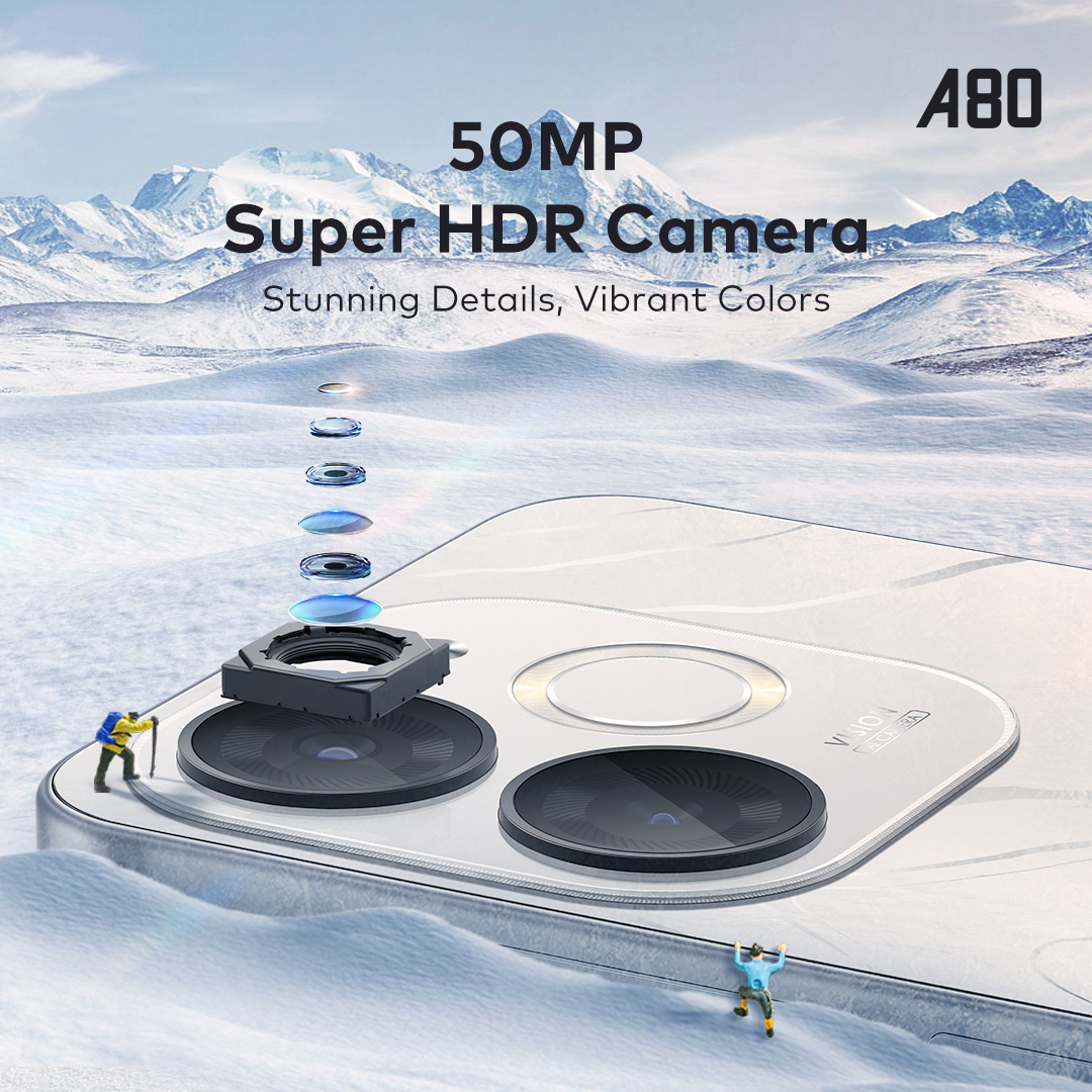 Jual itel A80 4+4/128GB Memory - 50MP Super HDR Camera - Pioneering Design - 6.7" Punch Hole ...