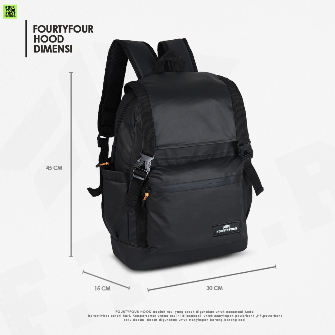Jual FOURTYFOUR HOOD - Tas Ransel Pria Waterproof - Tas Backpack ...
