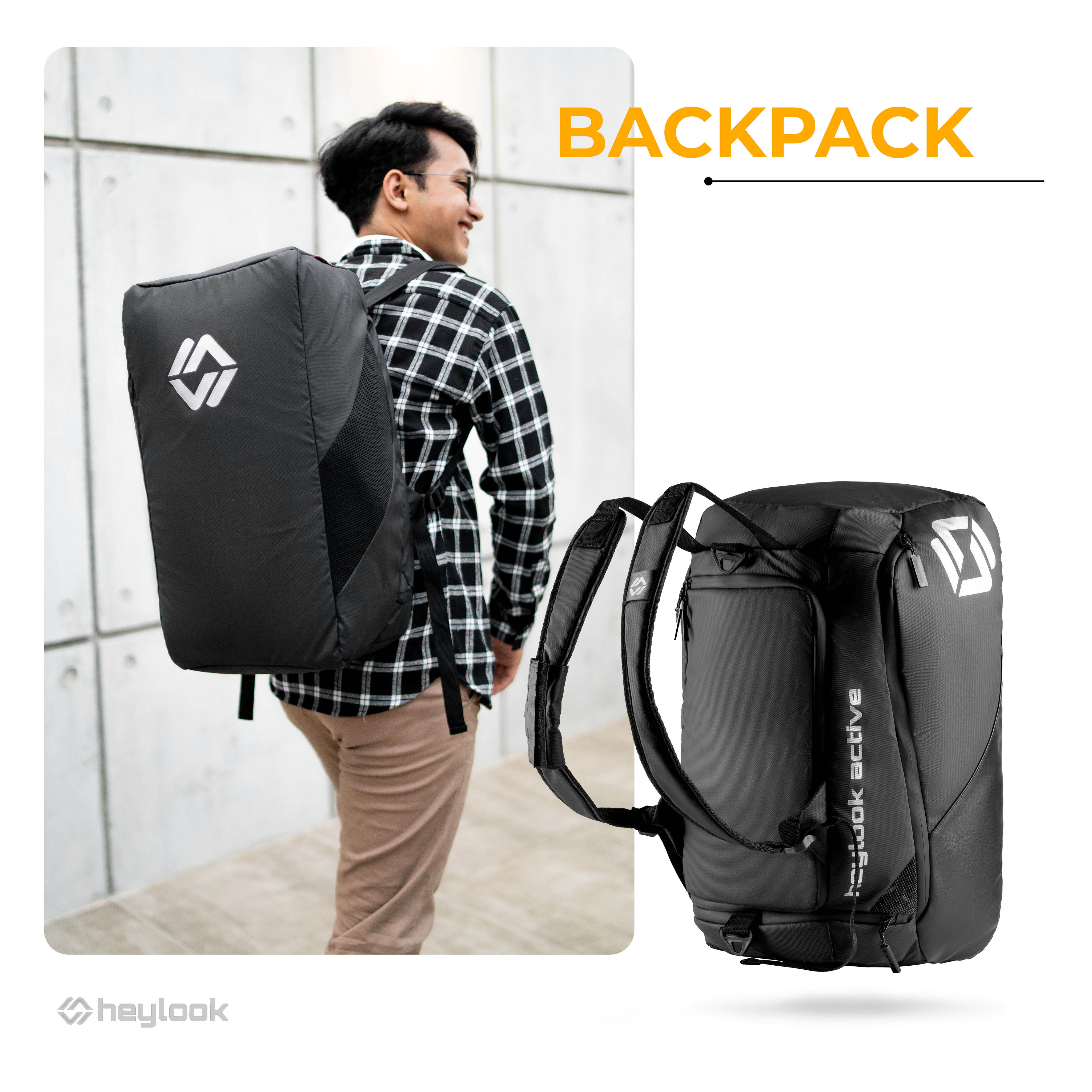 Jual HEYLOOK Official - Travelbag Pria Multyfungsi 3 in 1 THUNDER ...