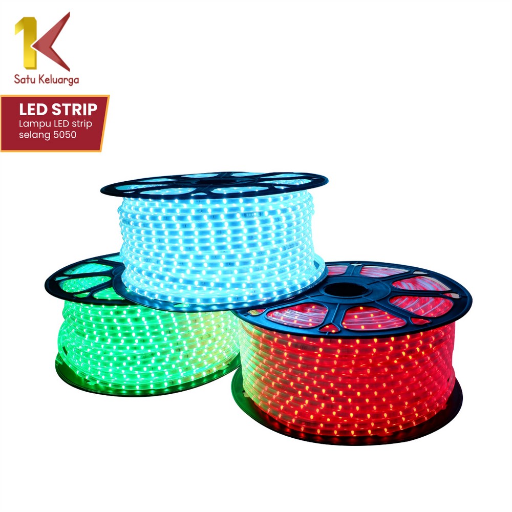 Jual Satu Keluarga Lampu LED Strip Selang 5050 UK 5M 220V C883 Lampu ...