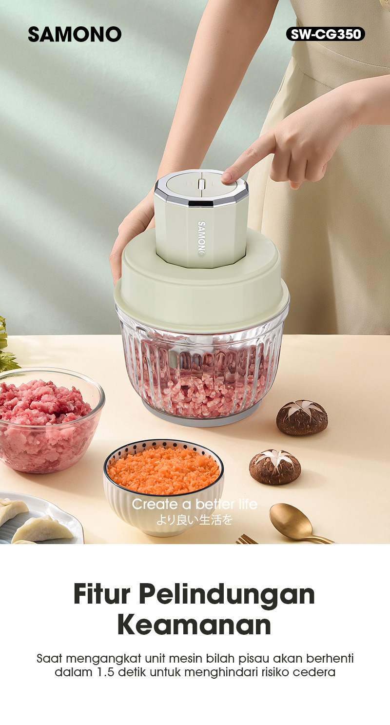 Jual SAMONO Chopper Multifungsi 2.5 Liter Food Processor Daya Kuat ...
