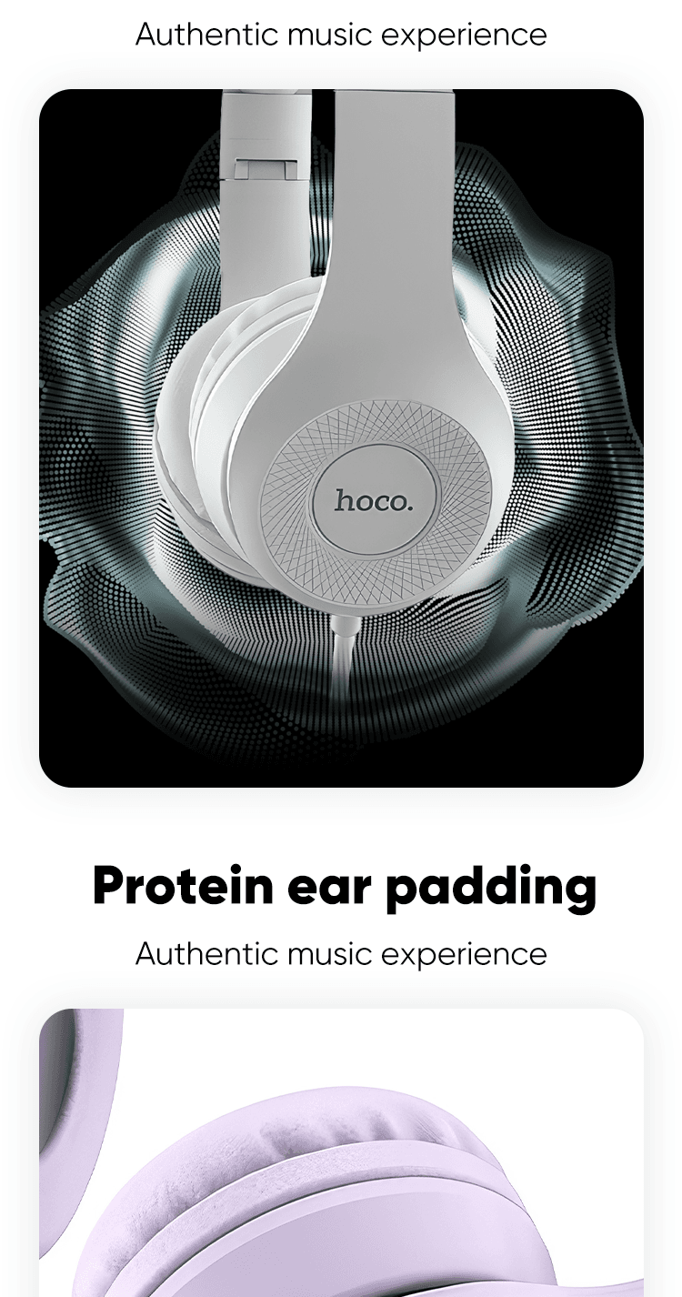 Jual HOCO Headphone Wired Control Earphone Headset Bass Stereo 3.5mm ...