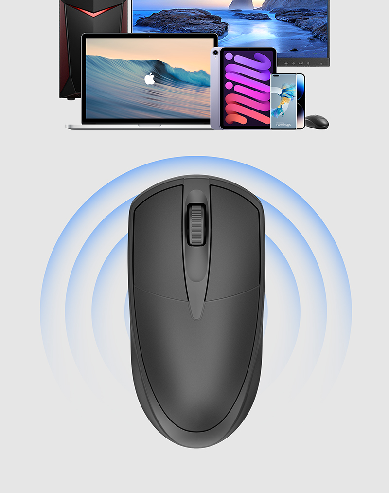 Jual KIVEE Mouse Wireless mini portabel 2.4GHz Optical 1800DPI Kursor ...