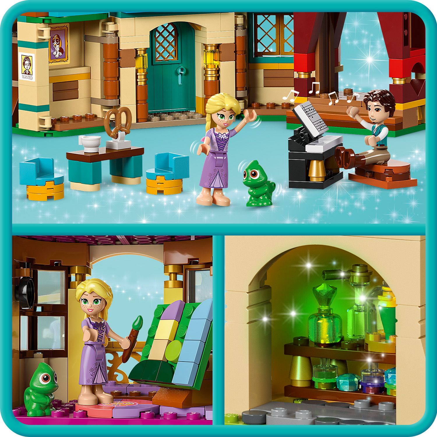 Jual LEGO Disney 43241 Rapunzel's Tower & The Snuggly Duckling (623 ...