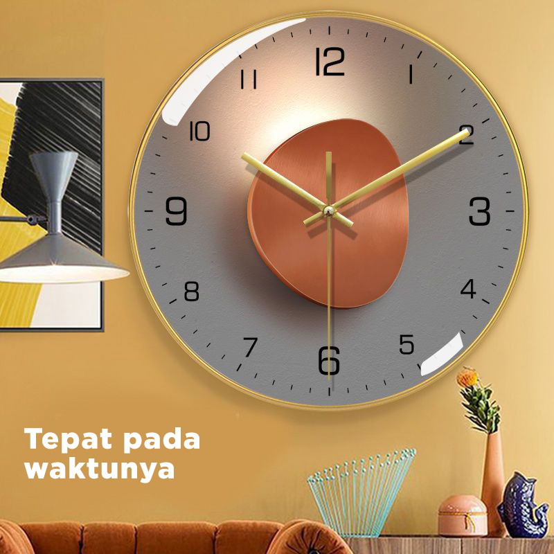 Jual Megam Jam Dinding Minimalis Jam Analog Ruang Tamu Aesthetic ...