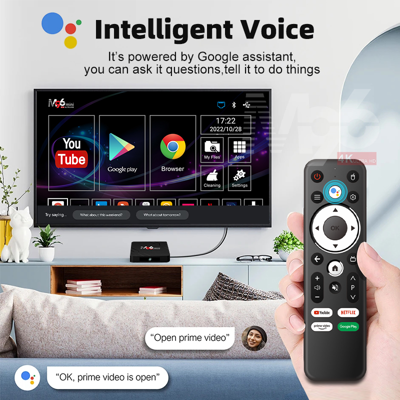Jual Tripsky M96 mini tv box android 8K HD Android 13.0 Voice Smart tv ...