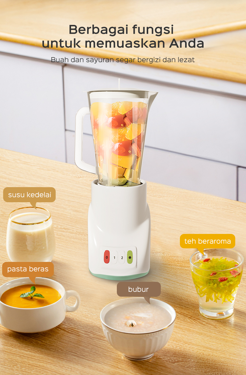 Jual HAN RIVER Blender 1L Juicer Stainless steel 250W HRZZJ05 | Shopee ...