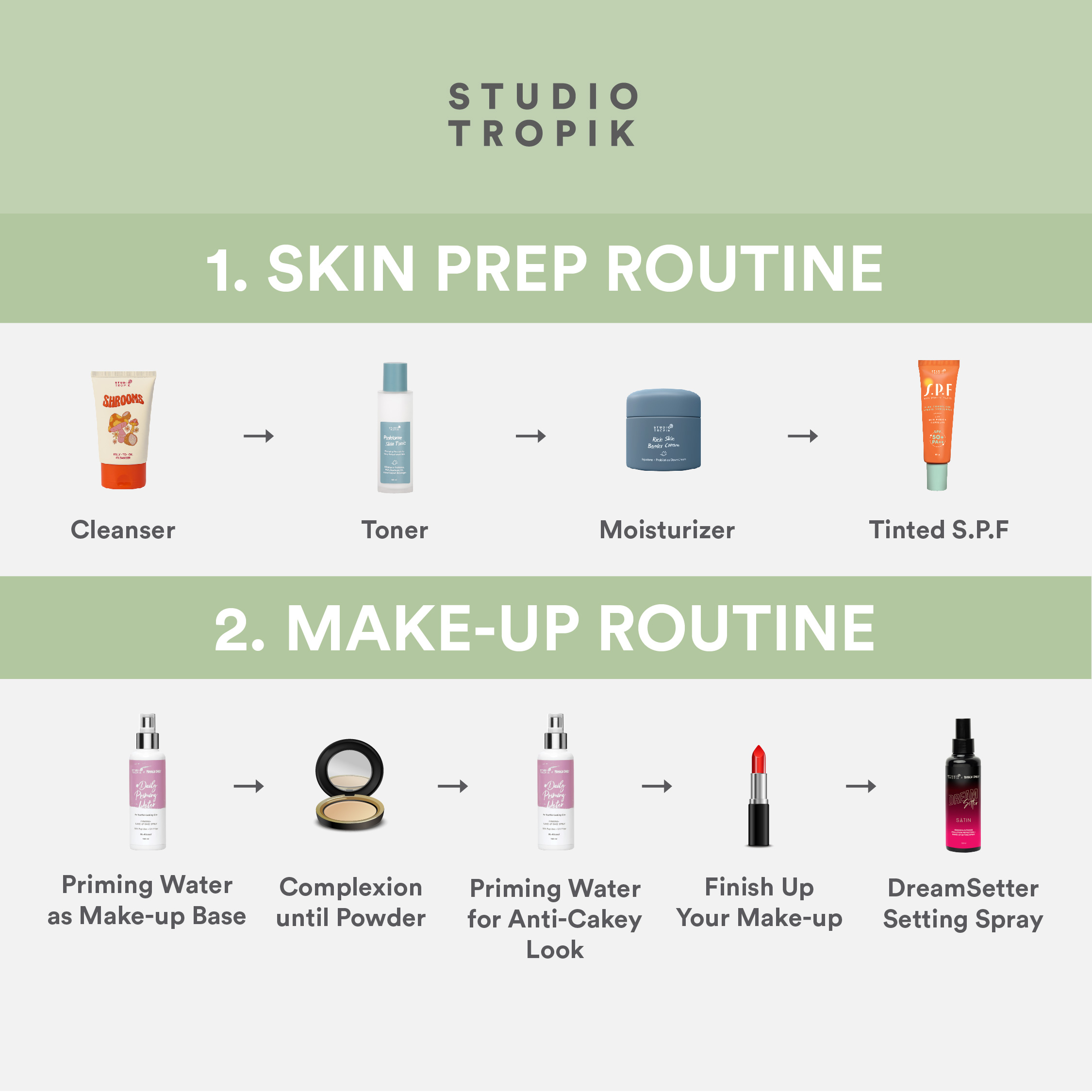 Jual Studio Tropik SPF 50+ PA++ (Mint) - Skin Pretty Filter | Shopee ...