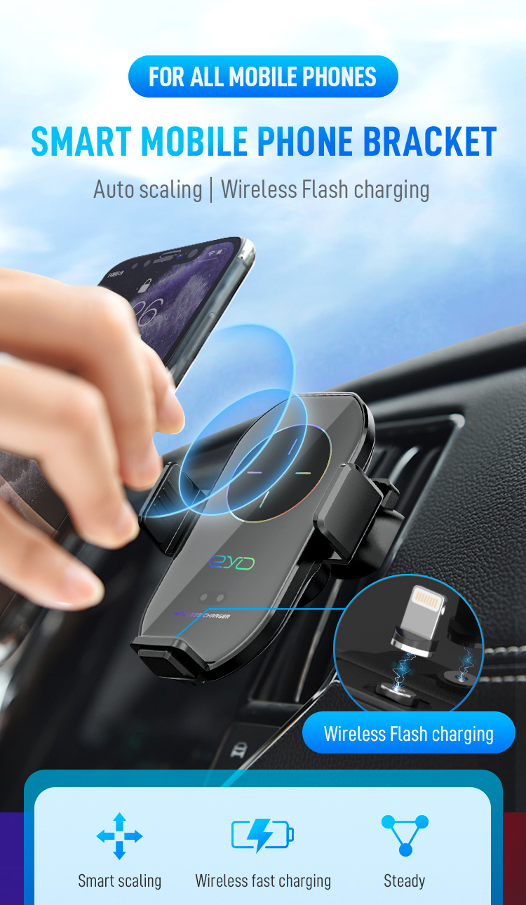 Jual EYD A7S Car Wireless Charger Mobil Holder 15W Fast Magnetic ...