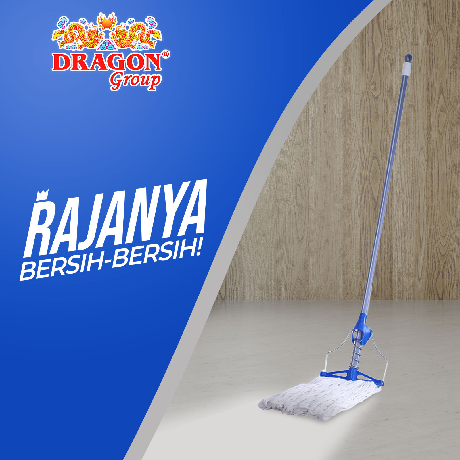 Jual DRAGON Mop Pel Jepit Super Alat Pel Lantai 110 cm Pembersih Lantai ...