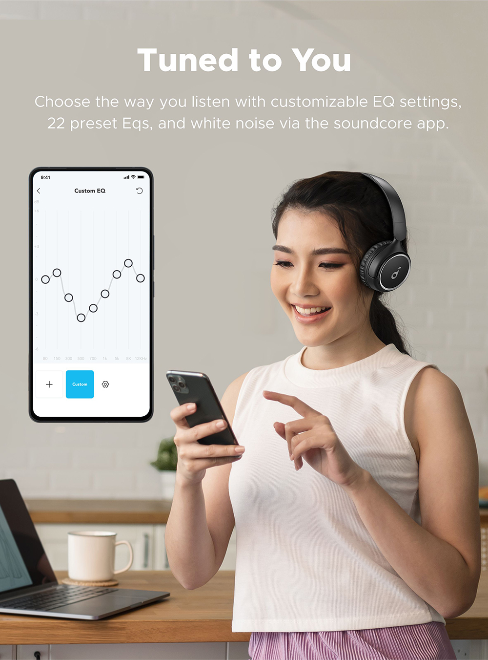 Jual Anker Headphone Bluetooth On Ear Soundcore H30i - A3012 | Shopee Indonesia