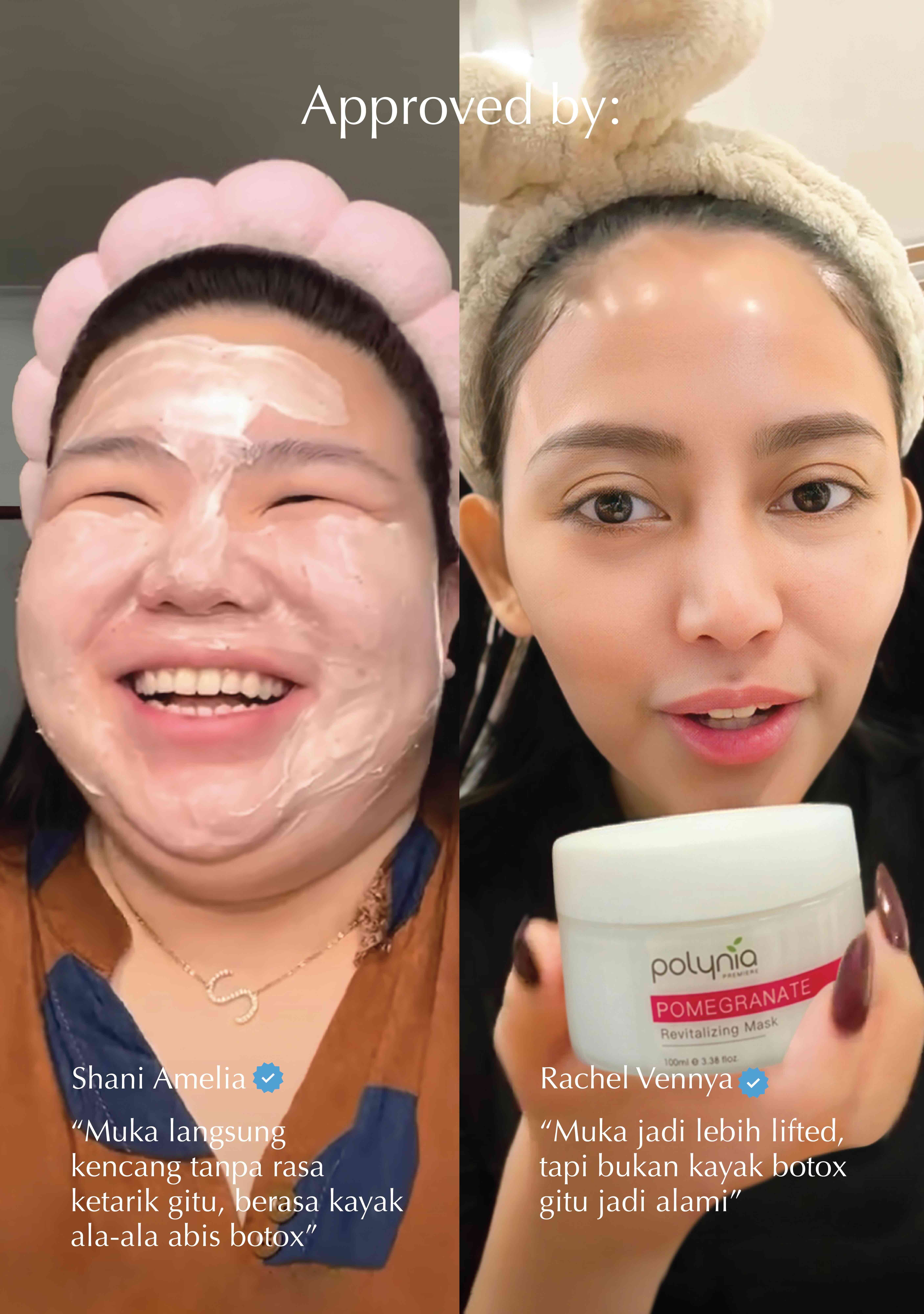 Jual [ FREE MASK ] POLYNIA | Pomegranate Revitalizing Face Mask ...