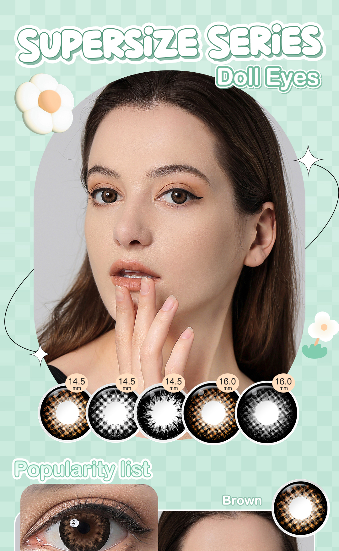 Jual Magister Softlens Big Eyes softlens 14.5mm 16mm Normal Doll Eyes ...