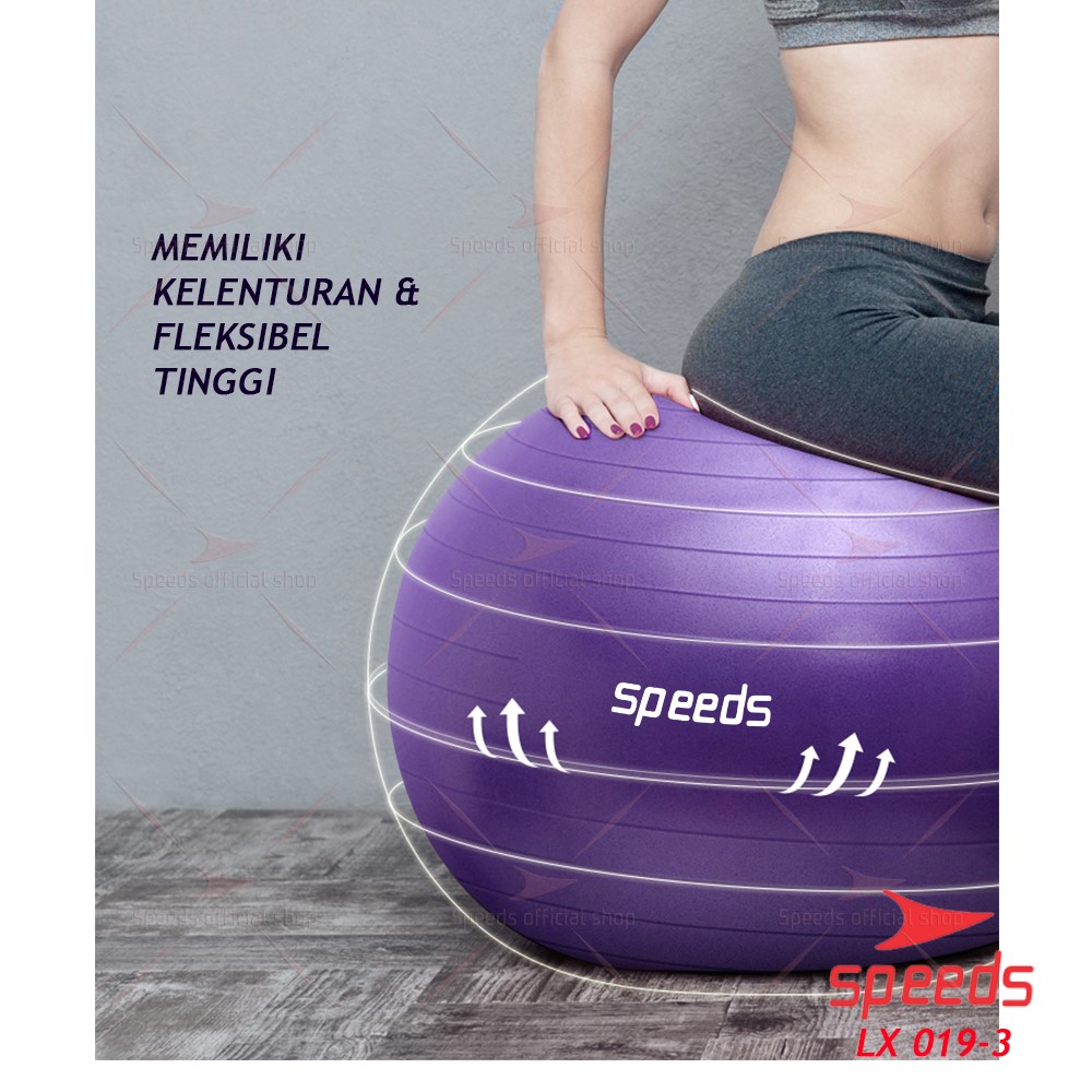 Jual SPEEDS Gym Ball fitness 75 cm / Bola Gym / Bola yoga alat olahraga ...