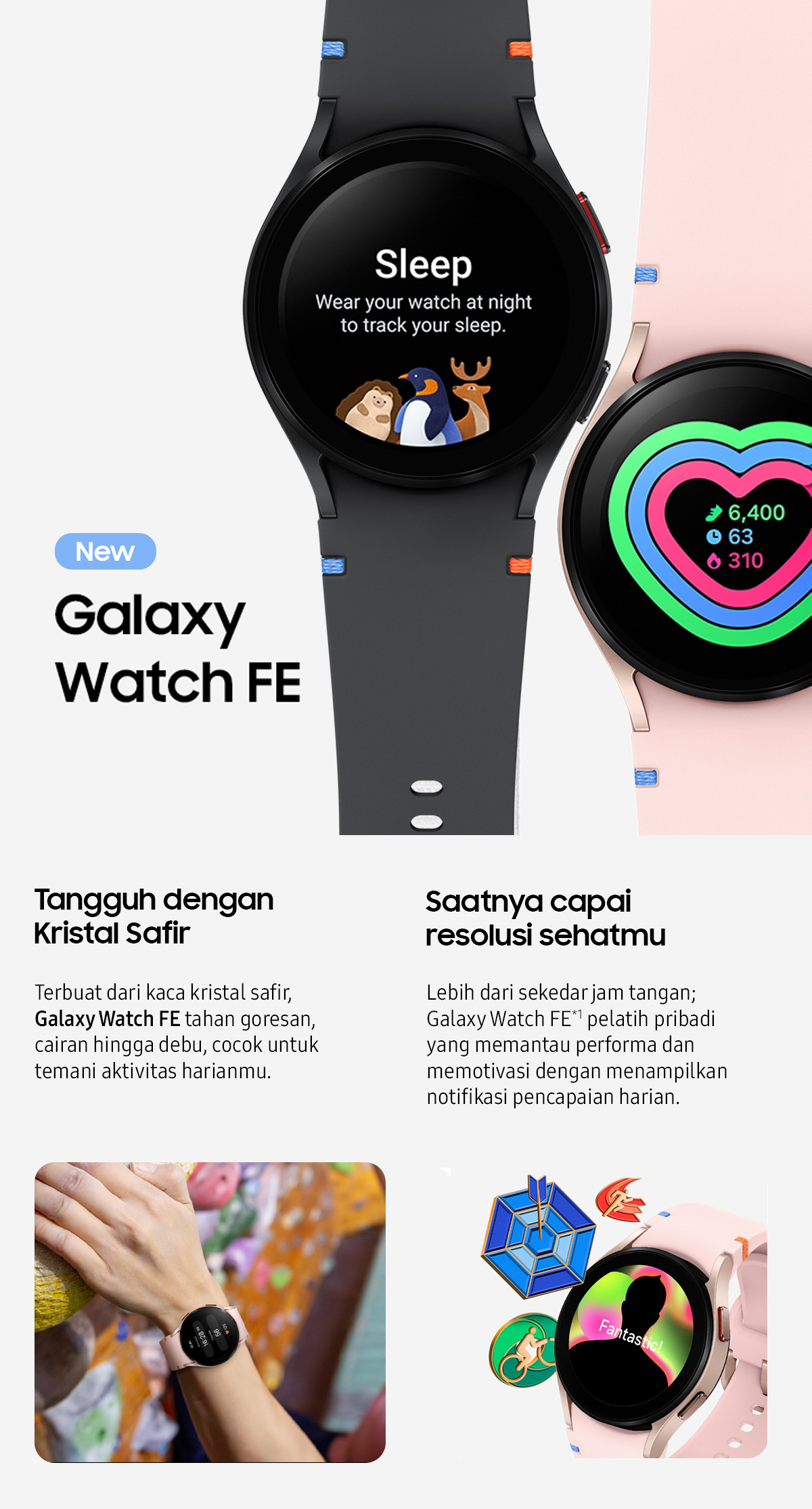 Jual Samsung Galaxy Watch FE - Pink Gold | Shopee Indonesia