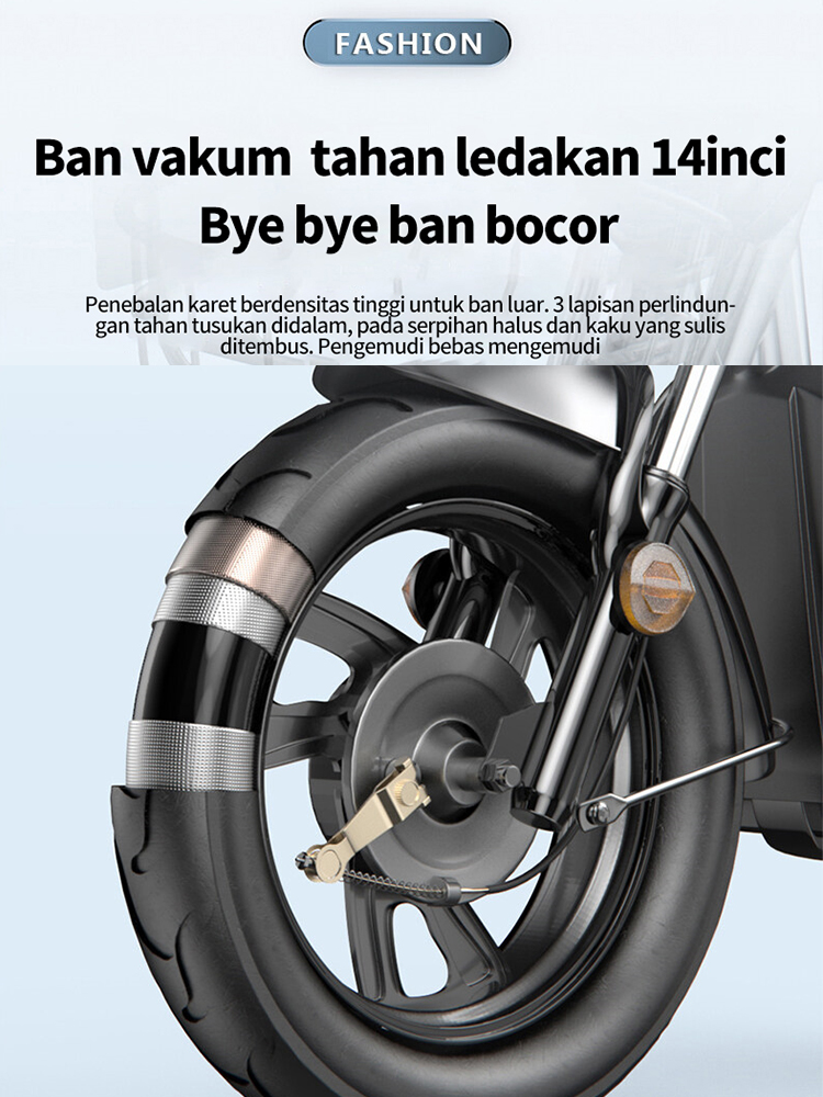 Jual Sepeda Listrik City 500 Watt Sepeda Motor 48V/12AH Sepeda Listrik ...