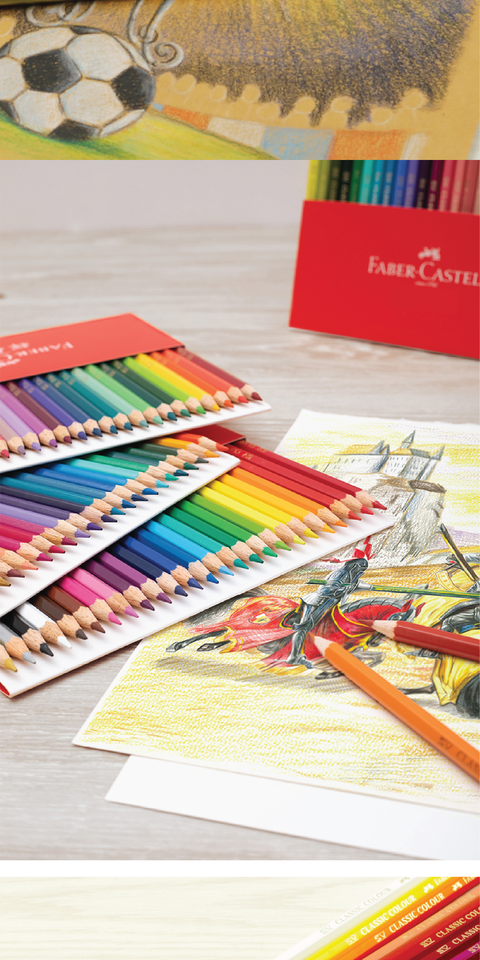 Jual Faber-Castell Pensil Warna Classic Colour Pencils set 12 ukuran ...