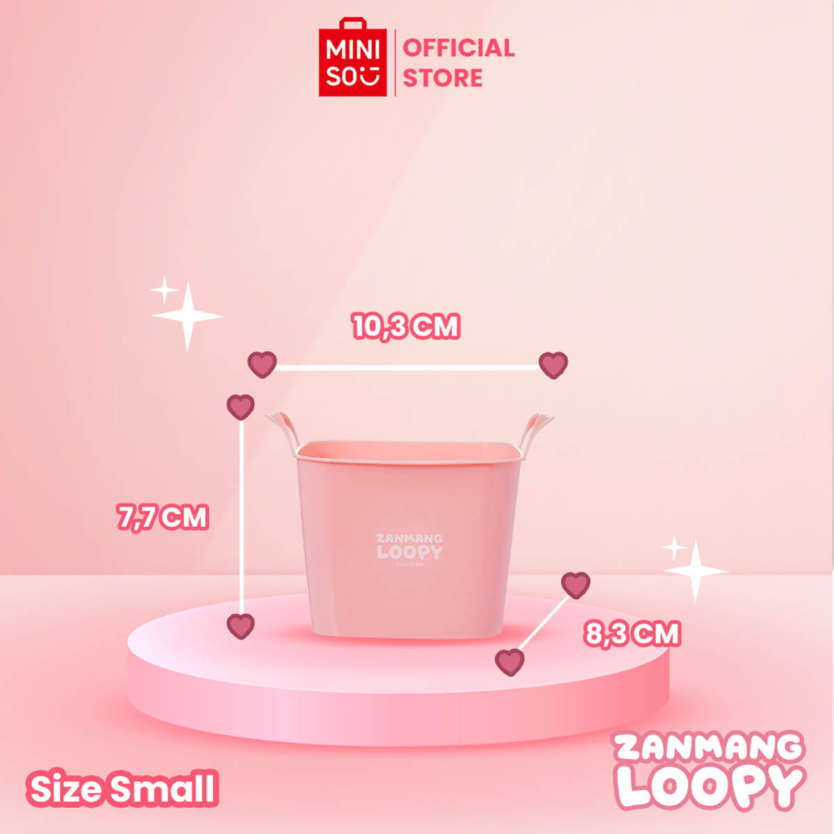Jual Miniso x ZANMANG Loopy Collection Keranjang Penyimpanan PE Basket ...