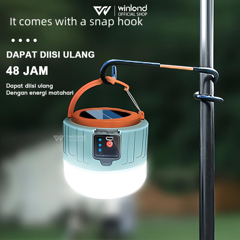 Jual Winland Lampu Emergency Solar Tahan Lama LED Gantung Portable ...