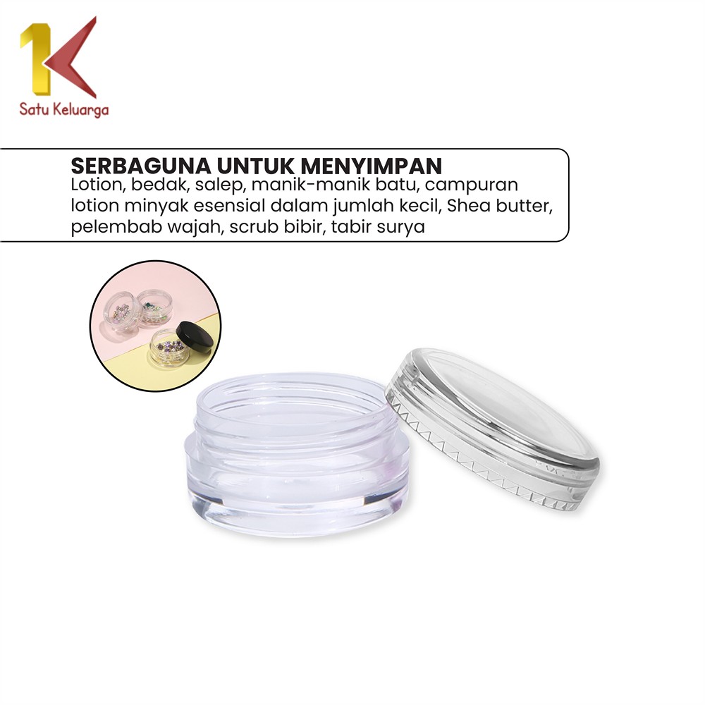 Jual Satu Keluarga Tempat Cream Mini 5gr K178 Wadah Tempat Kosmetik Pot ...
