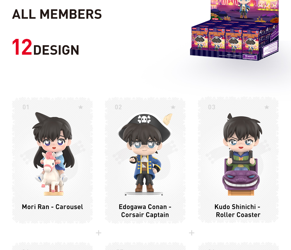 Jual POP MART Detective Conan Carnival Series Blind Box Action Toys ...