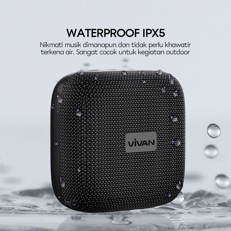 Jual VIVAN Mini Speaker VS3 | IPX5 | Bluetooth 5.3 | TWS Connect ...