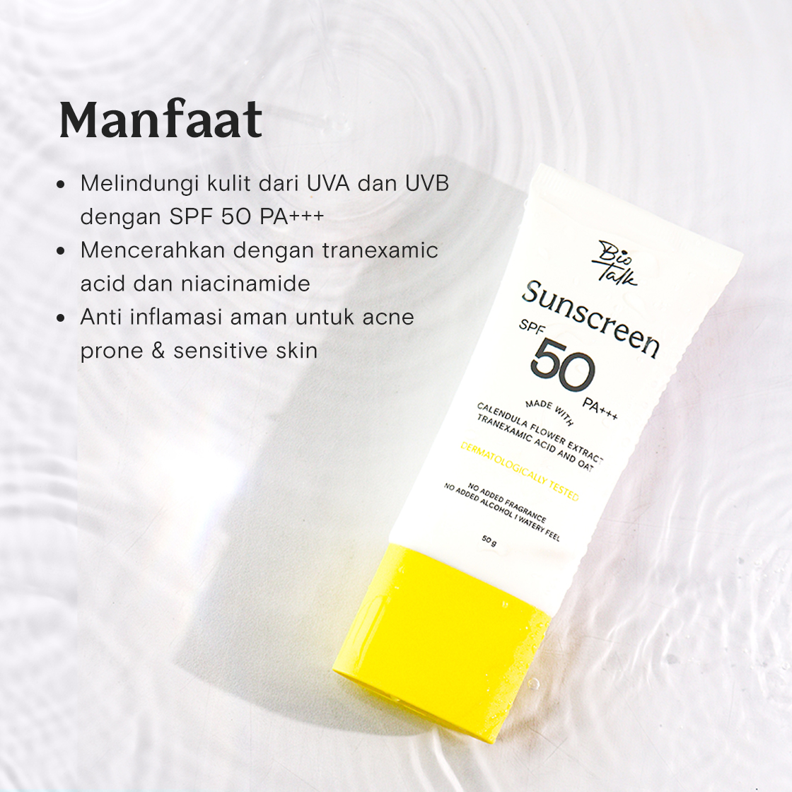 Jual EXCLUSIVE LAUNCH [CERTIFIED IN VIVO] Biotalk Sunscreen SPF 50 PA ...