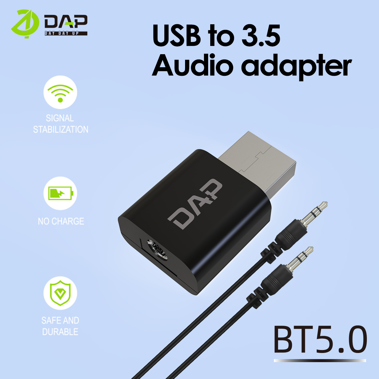 Jual DAP D-AU21 Cabel Audio Converter USB to Jack 3.5mm Suport A2DP ...