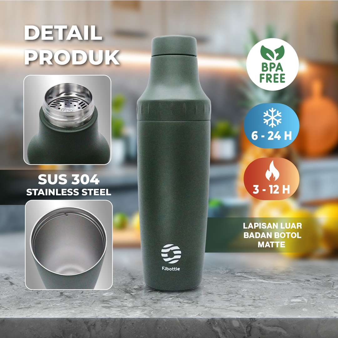 Jual FJBottle - SR2035 Botol Minum Shaker Tumbler Olahraga Stainless Steel 947ML Vacuum ...