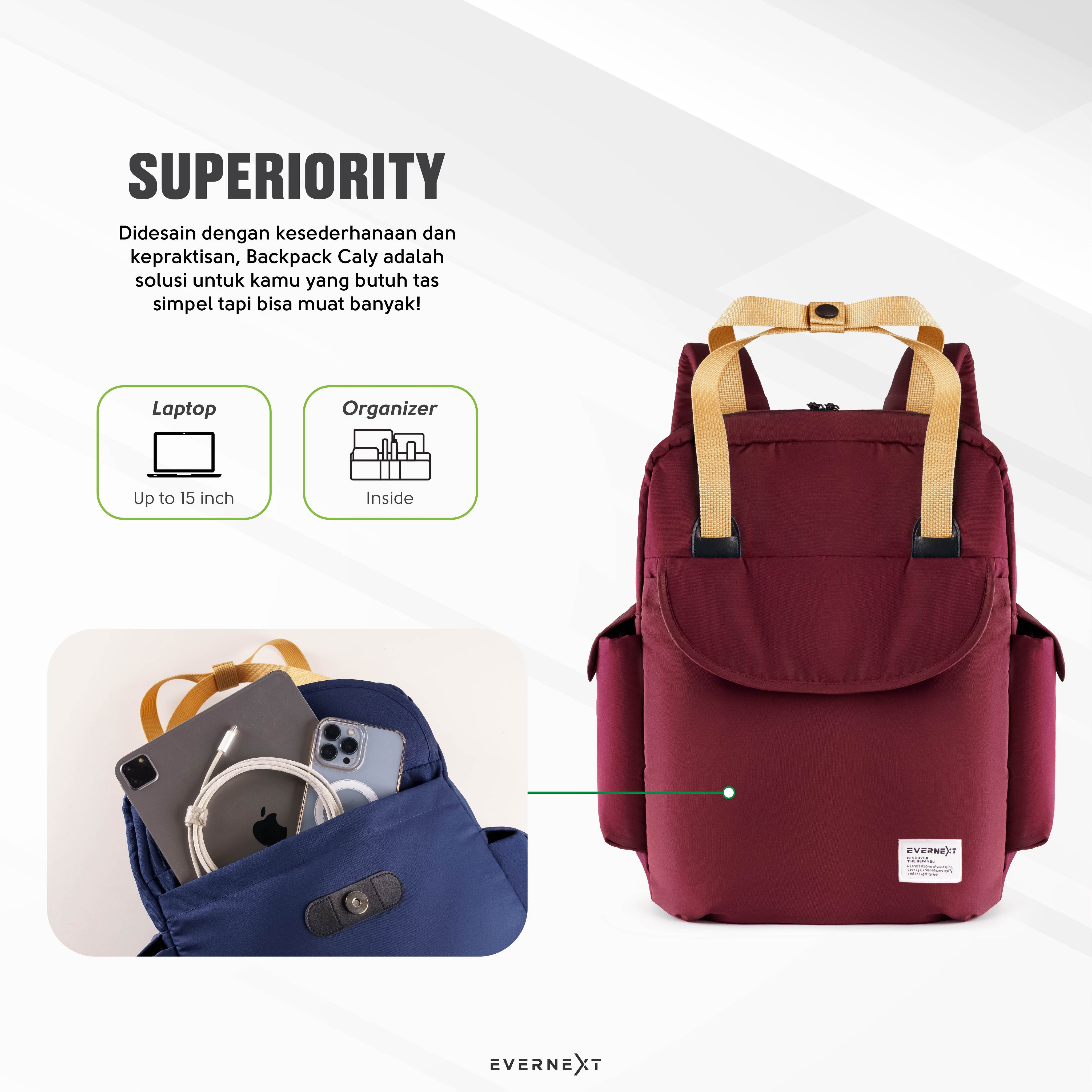 Jual Evernext - Tas Ransel Wanita Tas Punggung Laptop Backpack Cally ...