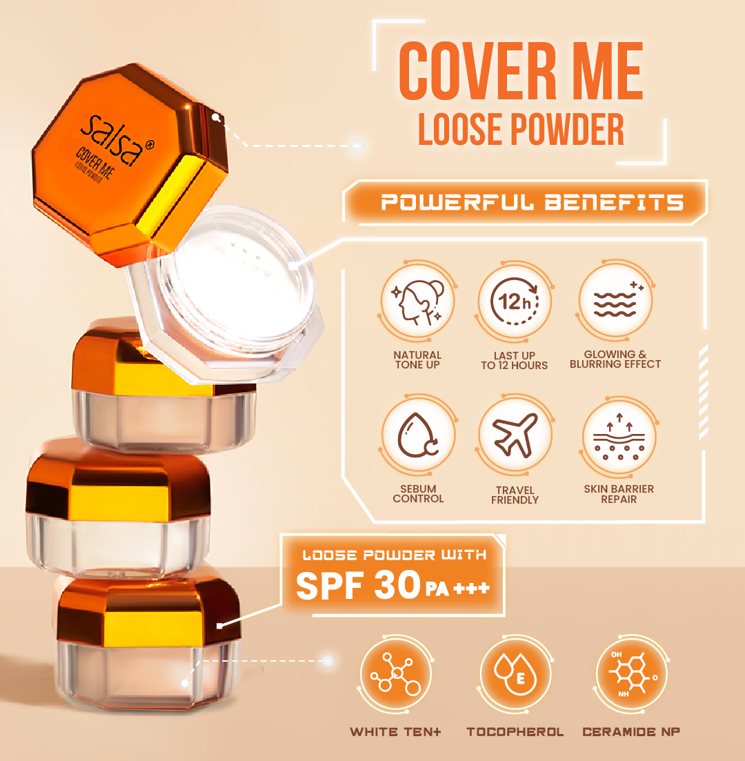 Jual SALSA Cover Me Loose Powder - Bedak Tabur Oil Sebum Control Tahan ...