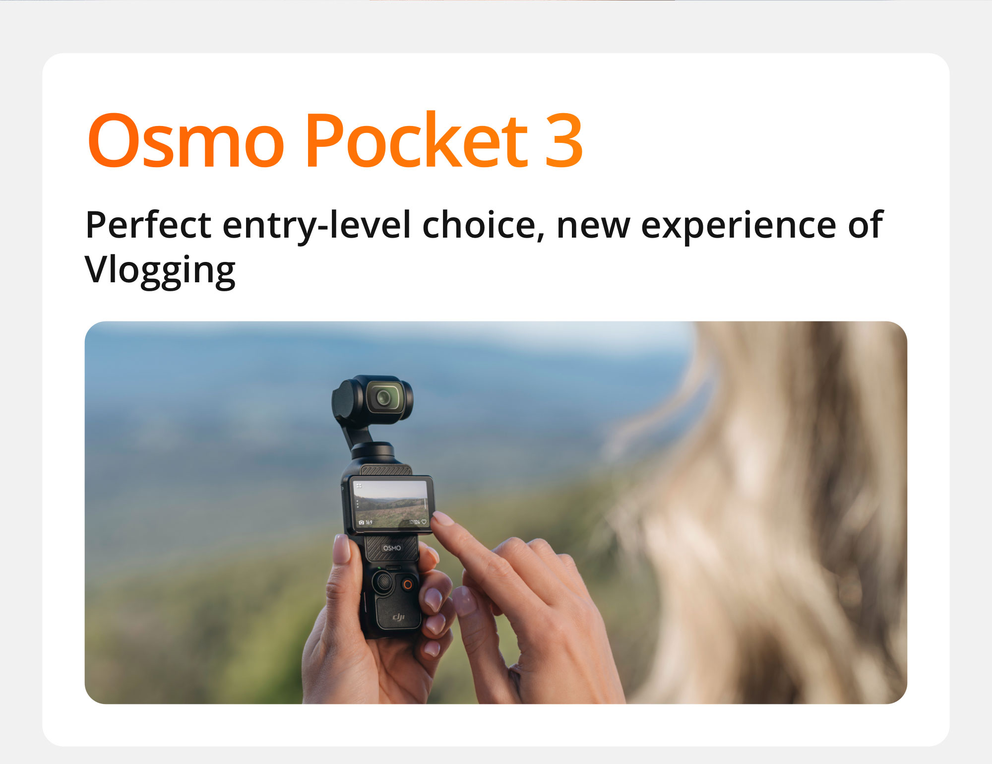 Jual DJI Osmo Pocket 3 - Pocket Gimbal Camera | 1-Inch CMOS & 4K/120fps | 10-Bit D-Log M & HLG ...