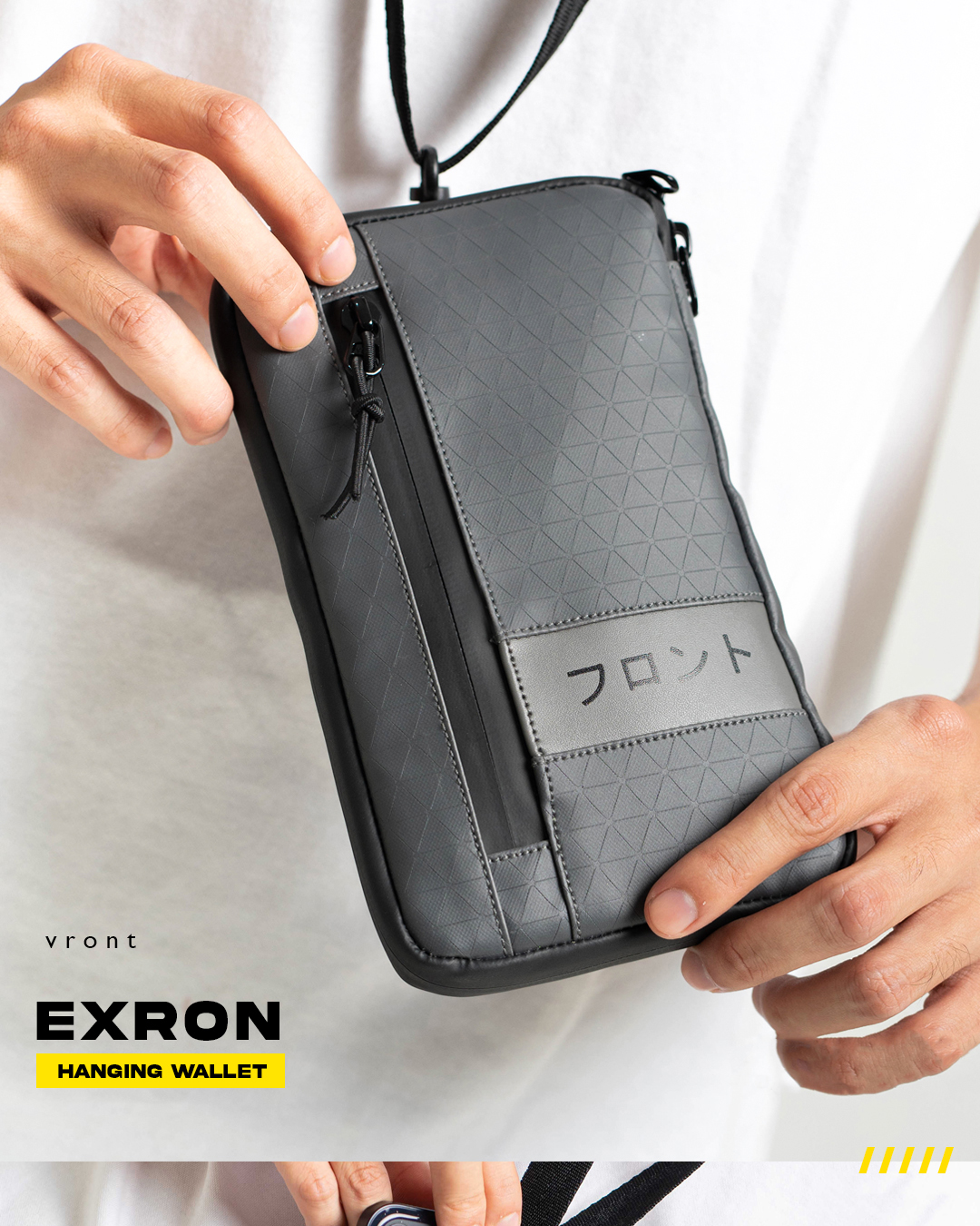 Jual VRONT - Hanging Wallet - Exron Grey | Shopee Indonesia