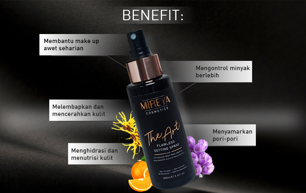 Jual Mireya The Art Flawless Setting Spray 100ml - Setting Spray Matte ...