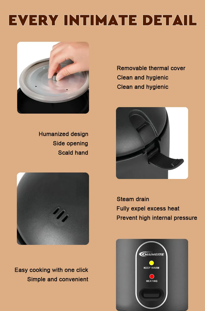 Jual MAIMEITE Rice Cooker Mini/Magic Com Mini Multifungsi/Panci anti ...