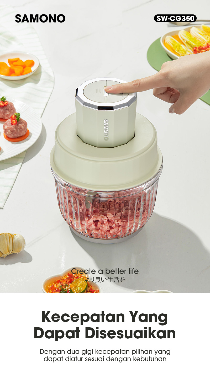 Jual SAMONO Food Chopper 2.5L Multifungsi chopper daging chopper daging ...