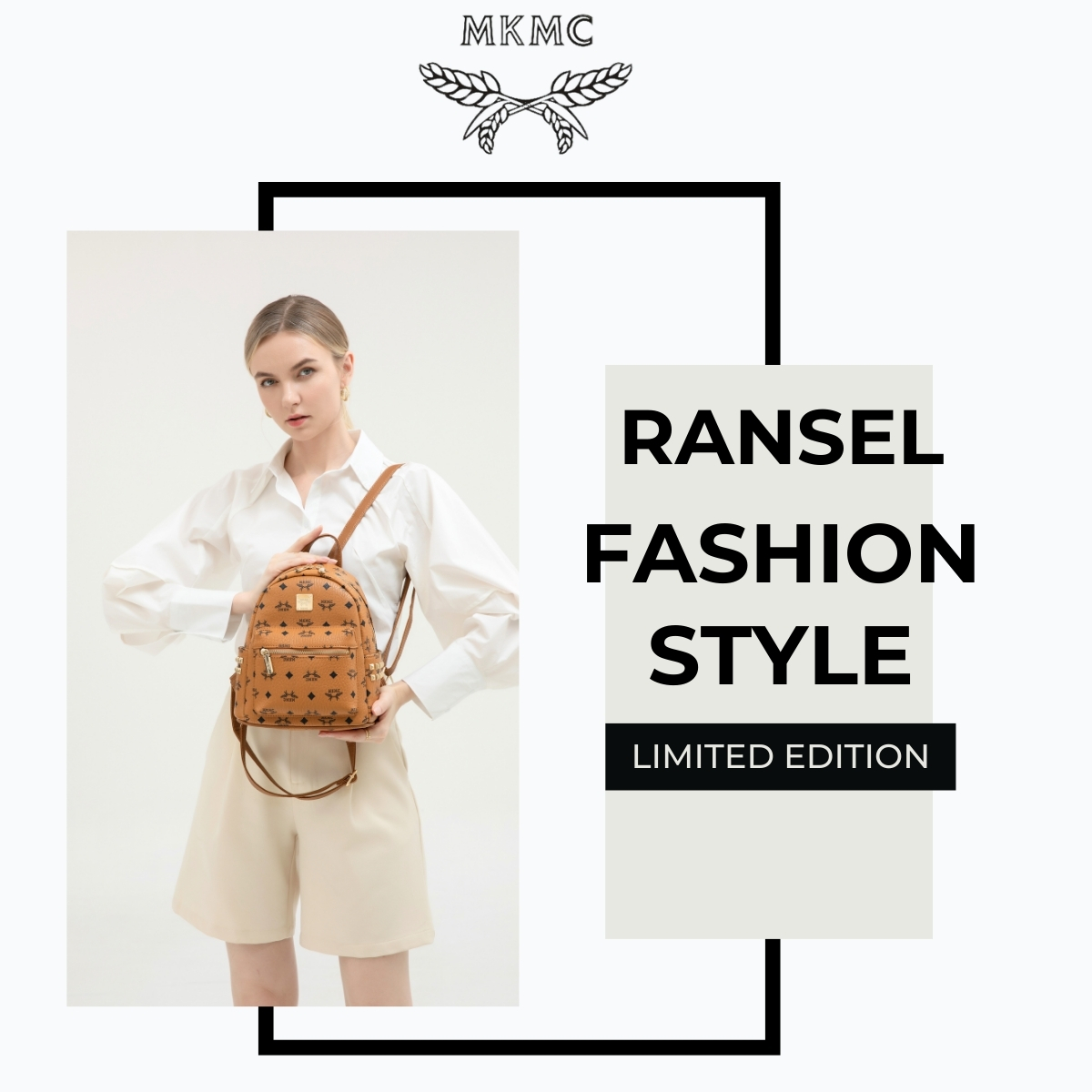 Jual MKMC Tas Ransel Wanita Mini Backpack Fashion Tas Punggung ziper ...