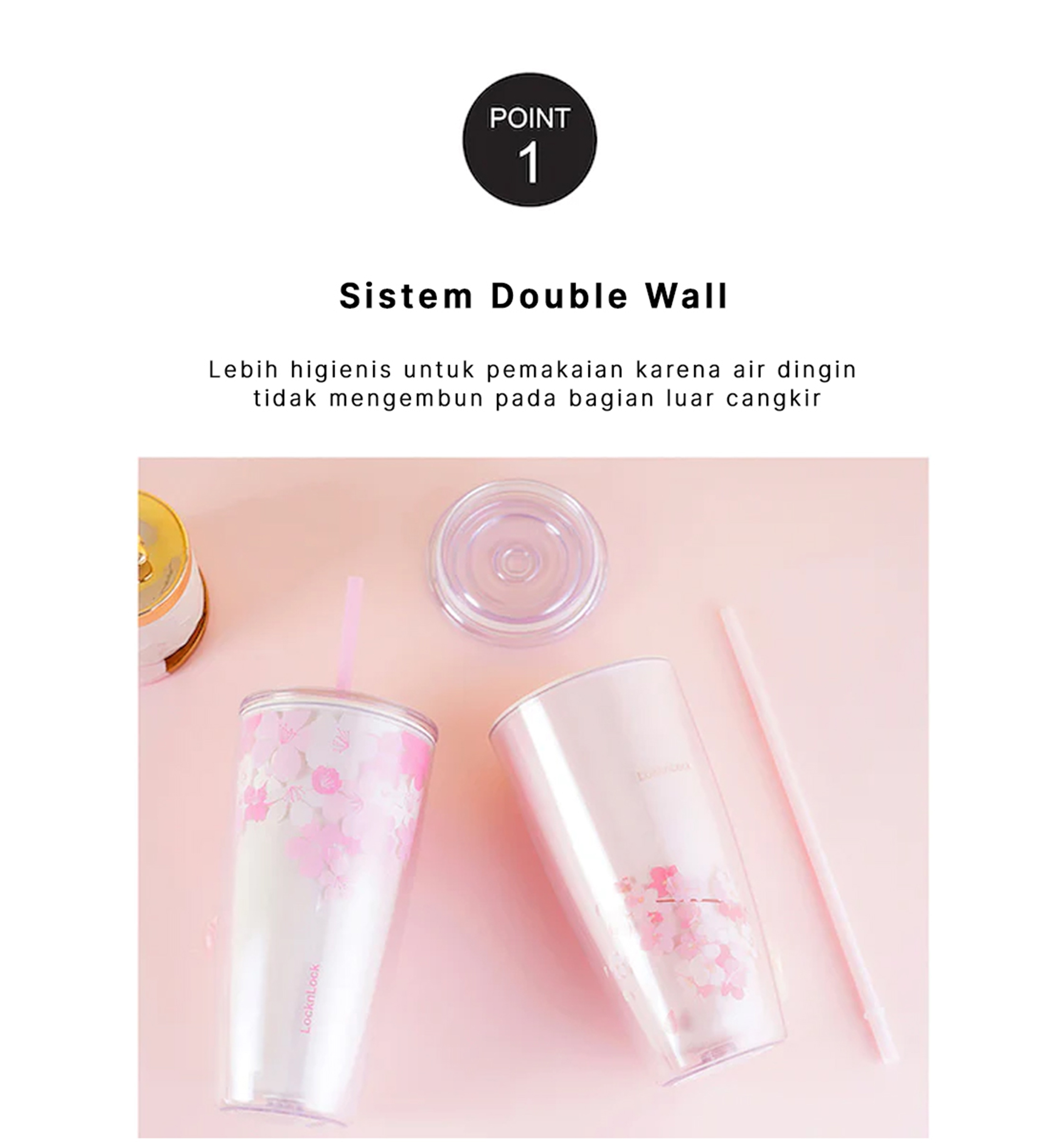 Jual LocknLock Exclusive Botol Minum Double Wall Cold Cup Cherry ...
