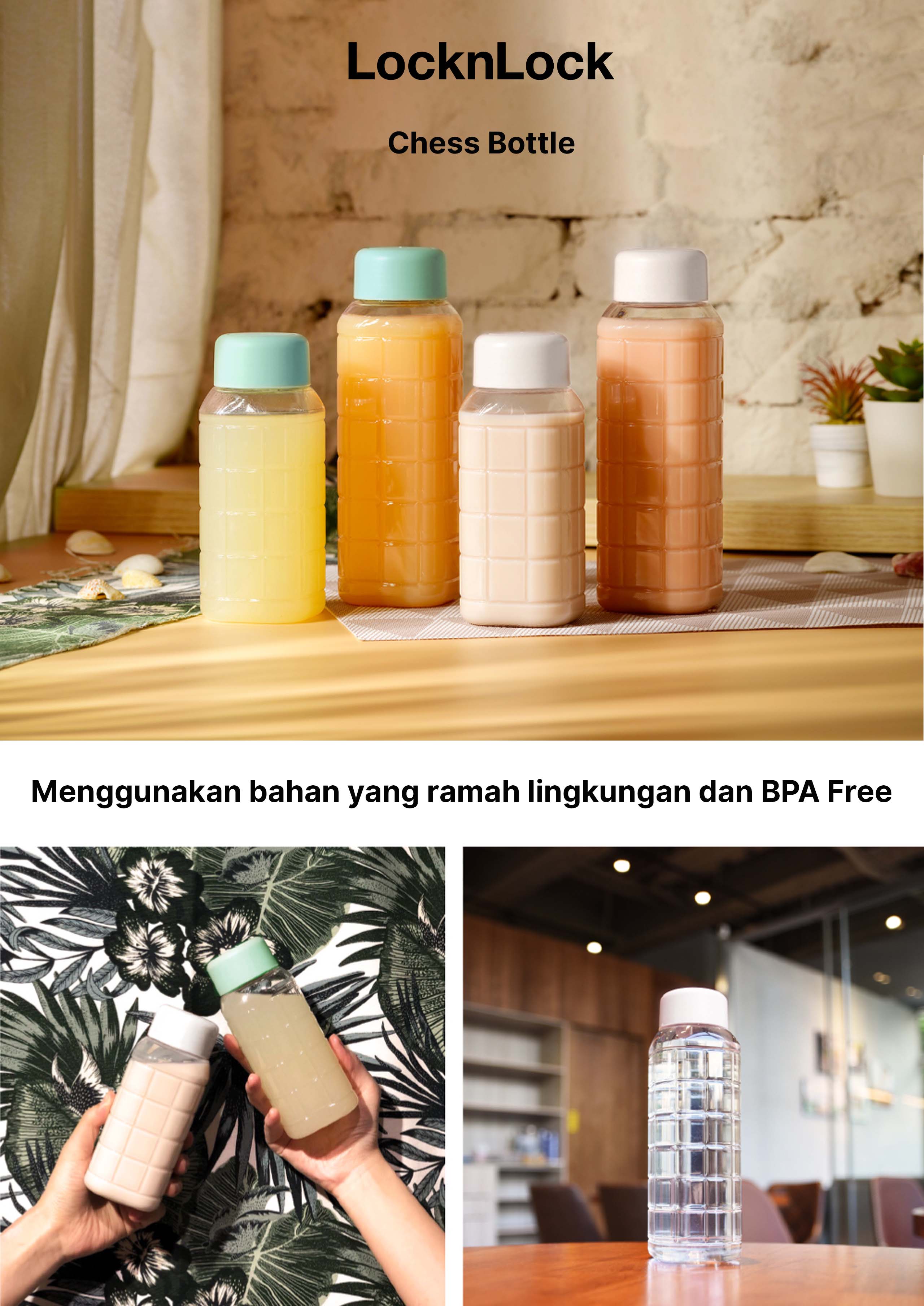 Jual LocknLock Chess Botol Minum Botol Minum 350ml | Shopee Indonesia