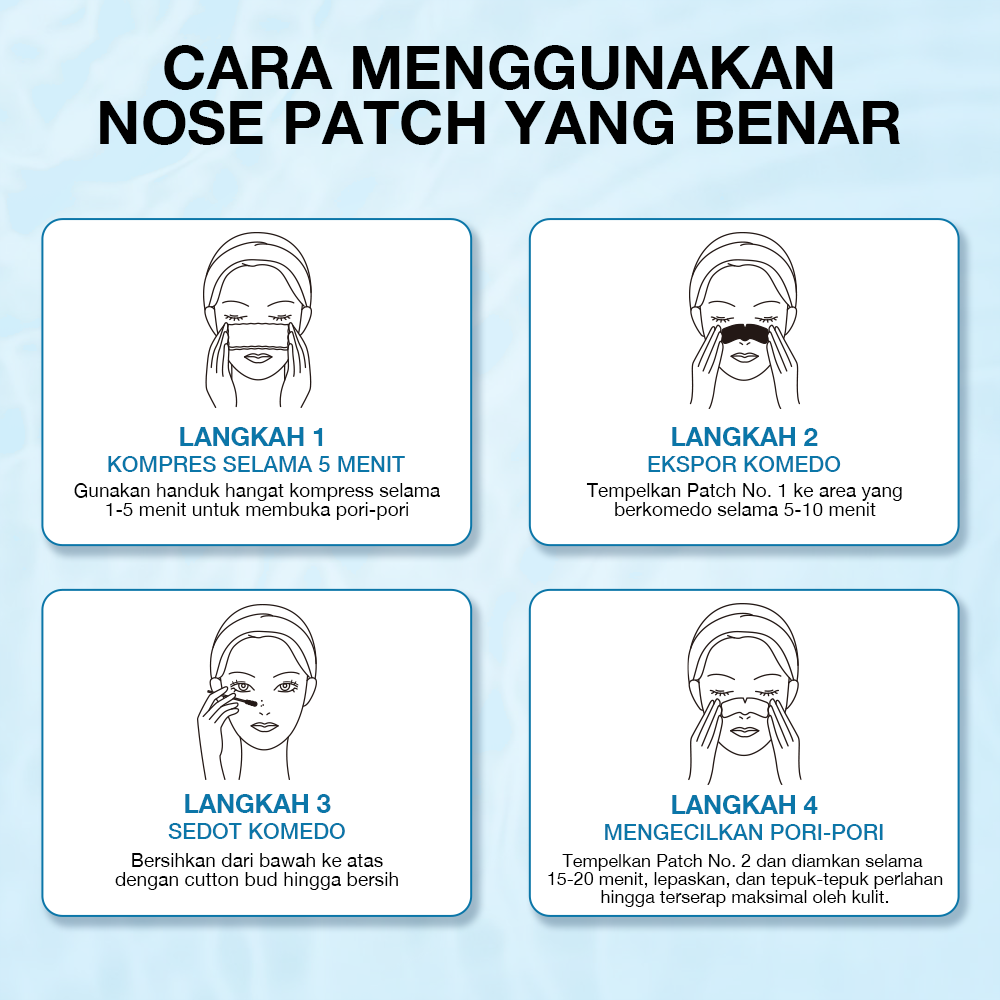 Jual FOCALSKIN 3 Step Remove Blackhead Nose Patch Masker Komedo Dan ...