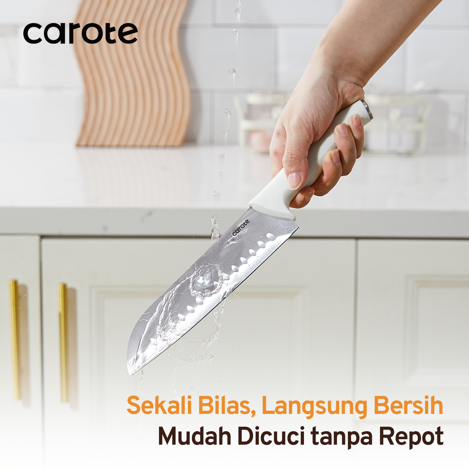 Jual CAROTE Set Pisau Dapur 5PCS Lengkap Dengan Penyimpanan Pisau Cocok ...