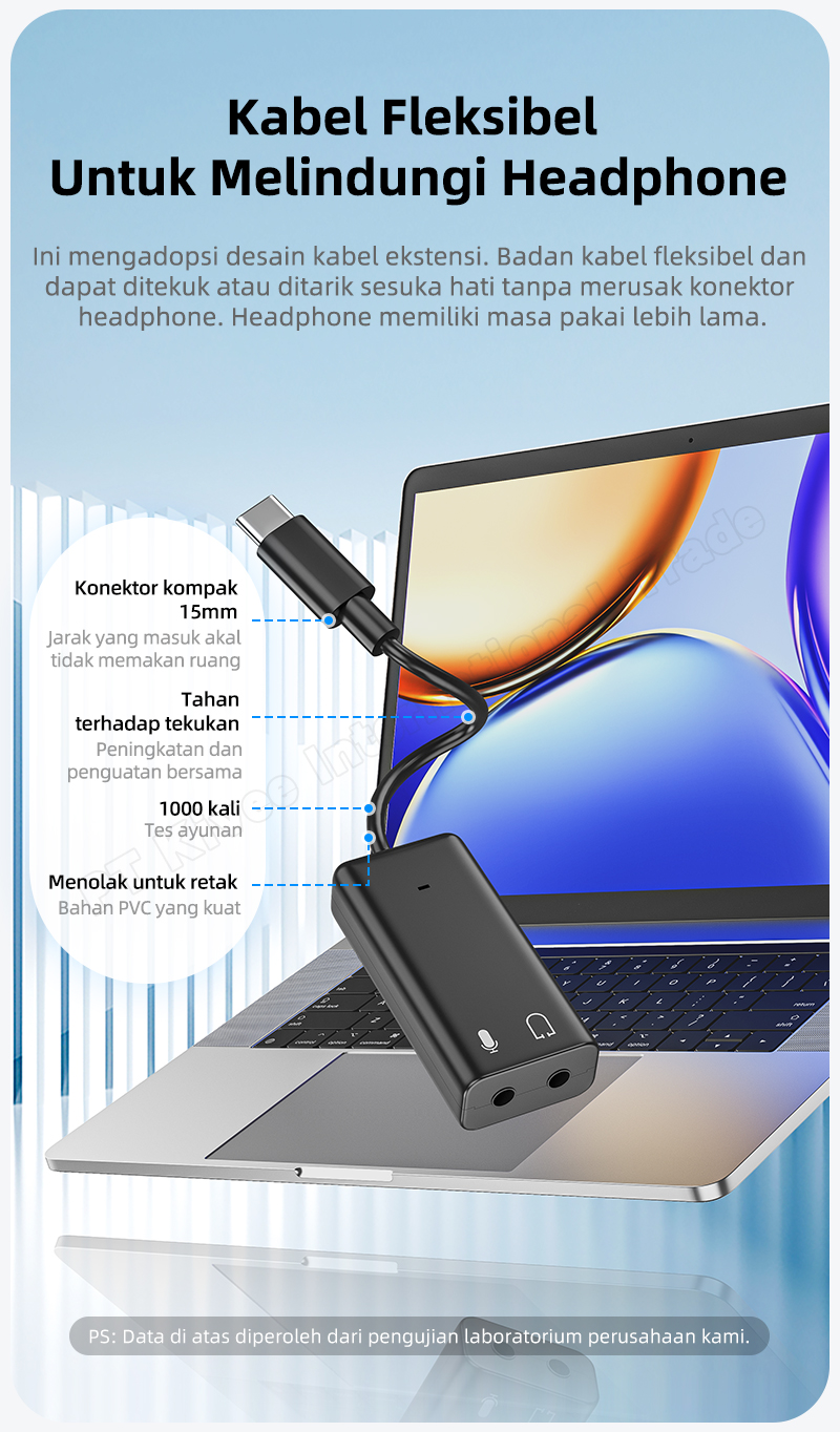 Jual KIVEE Converter microphone Audio Kabel splitter Type C & USB to 3 ...