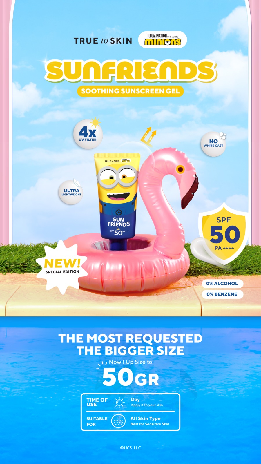 Jual [ BUY 1 GET 1 ] [ MINIONS SPECIAL EDITION ] True to Skin ...