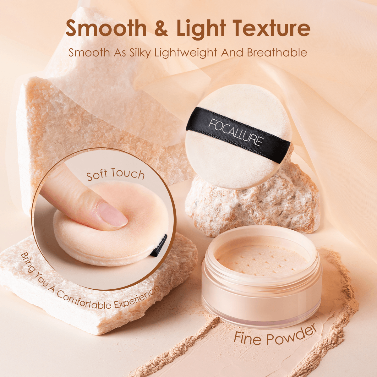 Jual FOCALLURE 3PCS Set Eyebrow Cream Loose Powder Foundation | Shopee ...