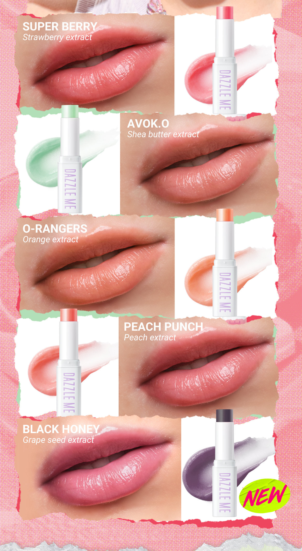 Jual DAZZLE ME Fruit Justice Lip Balm Moisturizing Vitamin E Baby Lips ...