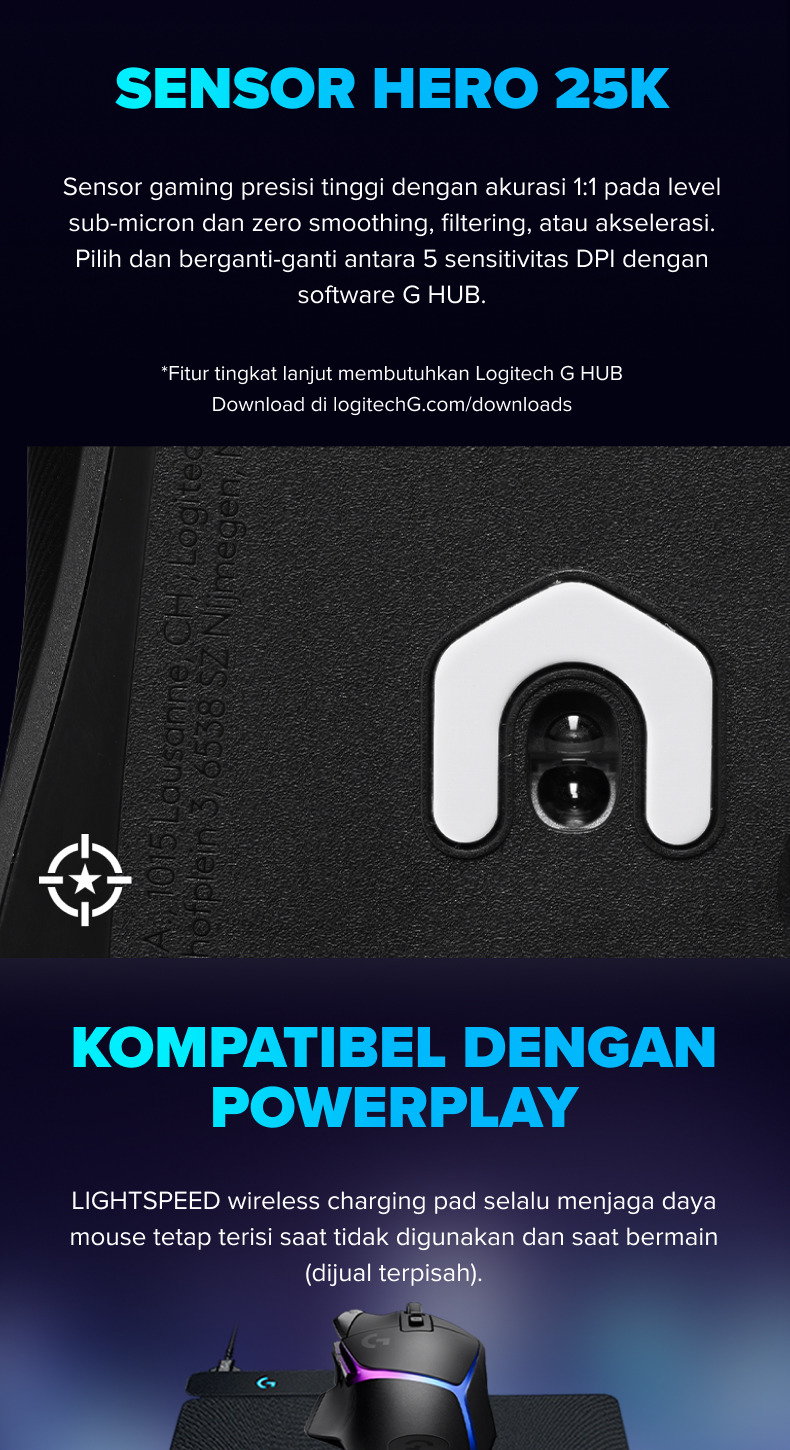 Jual Logitech G502 X Plus HERO High Performance Mouse Gaming Wireless RGB | Shopee Indonesia