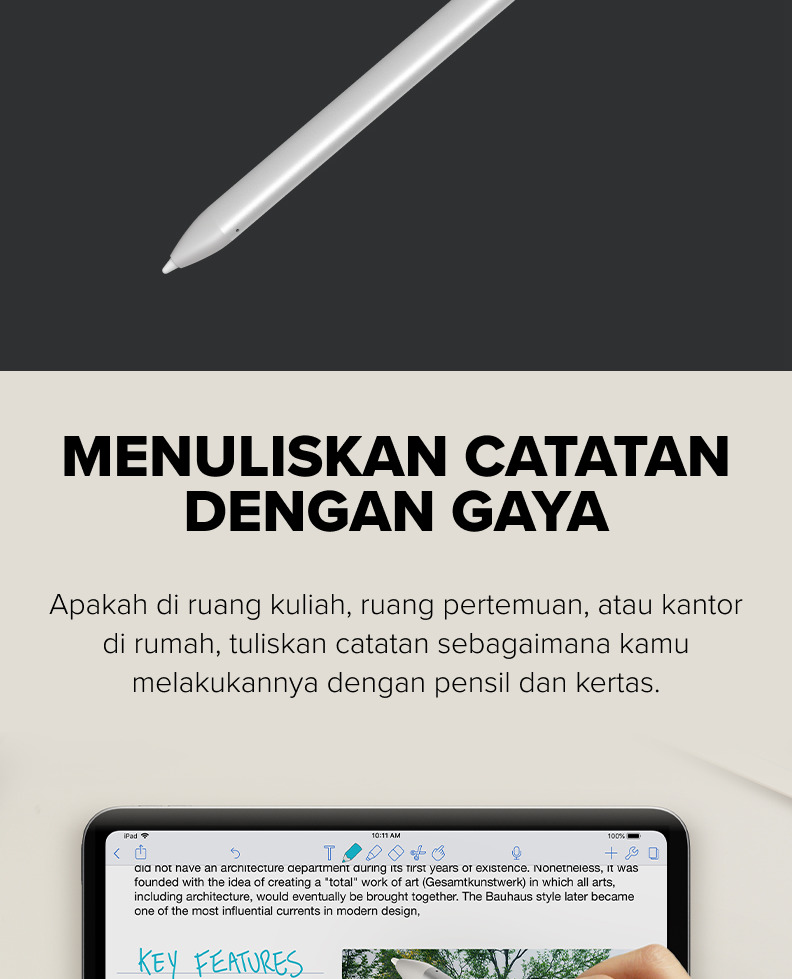 Jual Logitech Crayon Stylus Pen Digital for Apple iPad (with USB-C Port ...